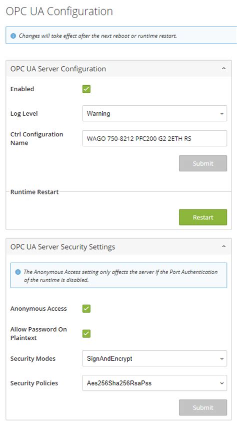 Tech Note 3s Runtime With Opc Ua Server Codesys Wago Automation Community