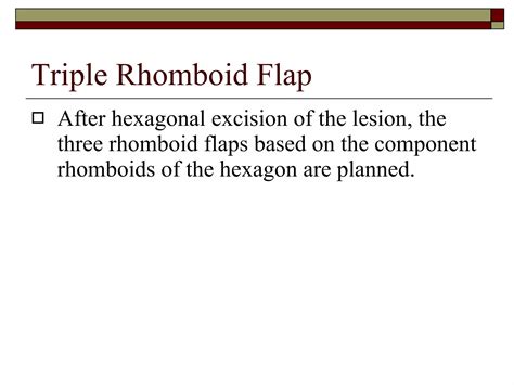 Triple Rhomboid Flap Ppt 3 D Graphics Computer Software And