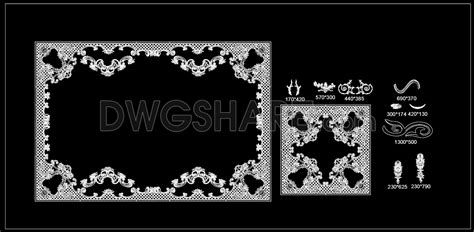 204 Free Download Of Decorative Pattern Design Cad Blocks Free Cad Blocks Download Dwg