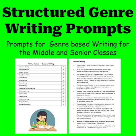 Mash 1st 2nd Class Structured Genre Writing Prompts