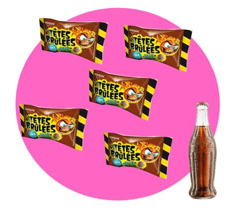 5 Têtes Brulées Bille Cola Candy Crazy