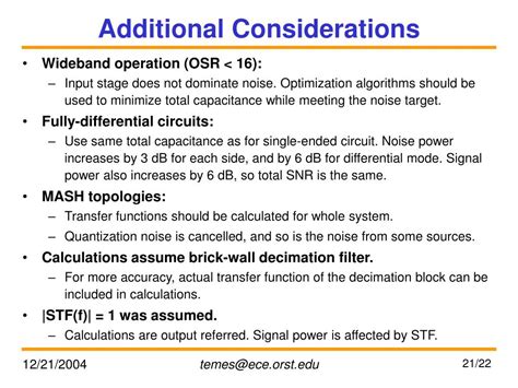 Ppt Thermal Noise Estimation In Switched Capacitor Circuits