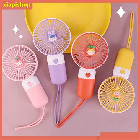 {xiapi} พัดลมมือถือ ทรงกลม 1 เกียร์ ชาร์จ Usb 1 ชุด Shopee Thailand