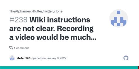 Wiki Instructions Are Not Clear Recording A Video Would Be Much