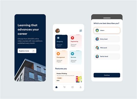 Online Courses Mobile App Behance