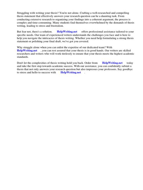Thesis Statement Answers Research Question Pdf Thesis Essays
