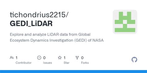 Github Tichondrius2215gedilidar Explore And Analyze Lidar Data From Global Ecosystem