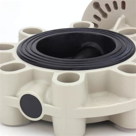 웨이퍼 핸들과 방식 플랜지 Upvc 나비형 밸브 Pvc 4 인치