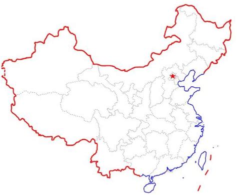 求一份中国地图的轮廓图