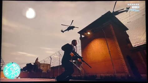 Gta 4 Prison Shootout Rooftop Shootout Helicopter Battle 6 Star