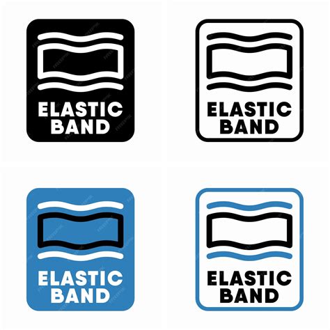 Premium Vector Elastic Band Vector Information Sign