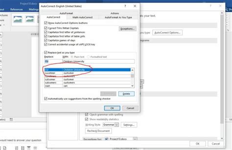 Enhancing Document Editing Leveraging Autocorrect And Find And Replace In Word Xp