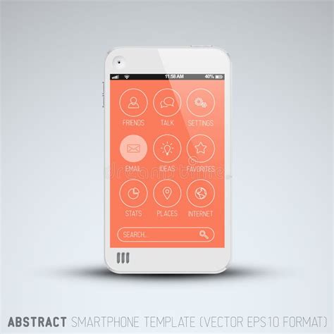 Vector Flat User Interface Infographic Stock Vector Illustration Of