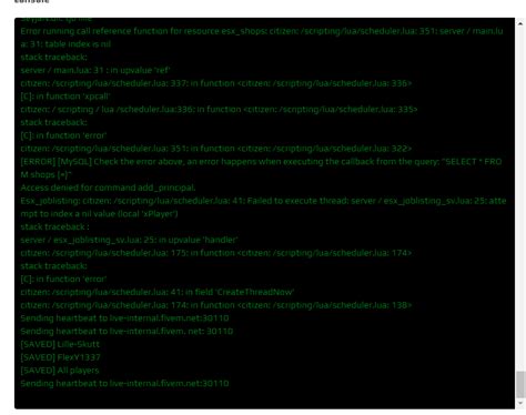 Help Lots Of Mysql Errors Discussion Cfxre Community