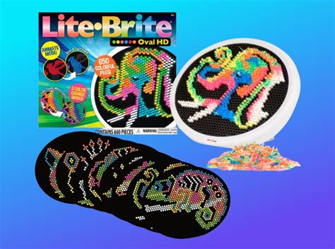New Lite Brite Oval Hd Just 9 On Amazon Includes 8 Design Templates