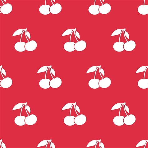 Premium Vector Cherry Pink And White Flat Seamless Pattern