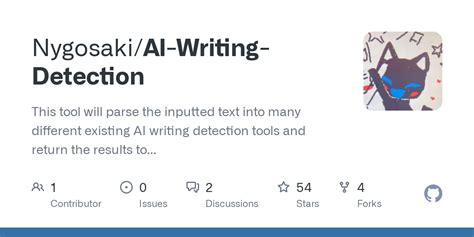 github nygosaki ai writing detection this tool will parse the