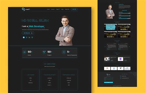 Coder Personal Portfolio Web Developer Behance