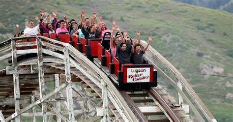 The Roller Coaster At Utahs Lagoon Amusement Park Is 100 Deseret News
