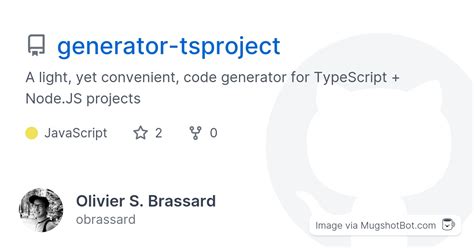 Github Obrassardgenerator Tsproject A Light Yet Convenient Code Generator For Typescript