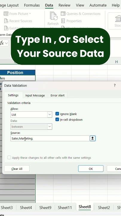 drop down lists in excel excel exceltips exceltricks spreadsheets vlookup example