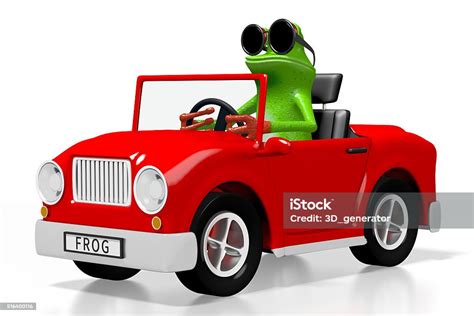 3 D 말풍선이 있는 자동차모드 개구리 컨셉입니다 3차원 형태에 대한 스톡 사진 및 기타 이미지 3차원 형태 개구리 공휴일 Istock