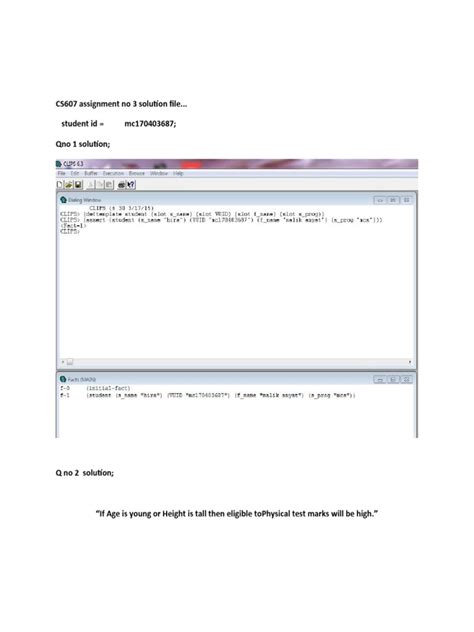 Cs607 Assignment No 3 Solution File Pdf