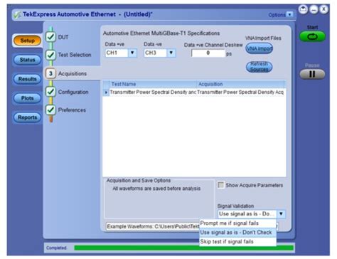 Automotive Ethernet Test Application Tektronix