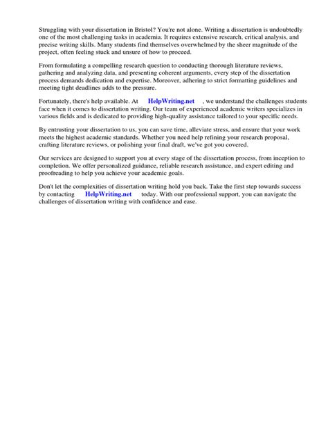 Dissertation Help Bristol Pdf Thesis Data Science