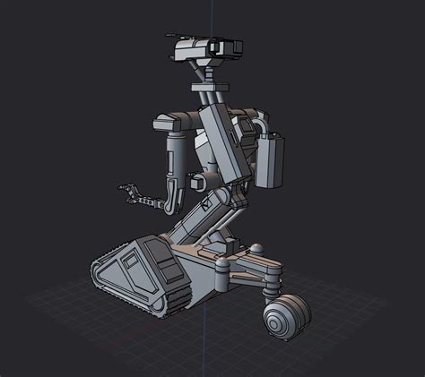Johnny 5 Comes Alive A 3d Print Friendly Model Por Secretsather