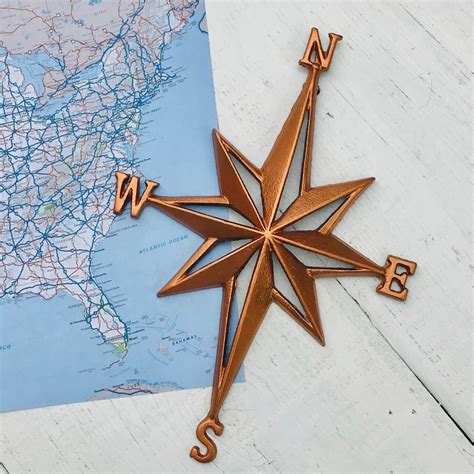 Nautical Compass Wall Decor Etsy