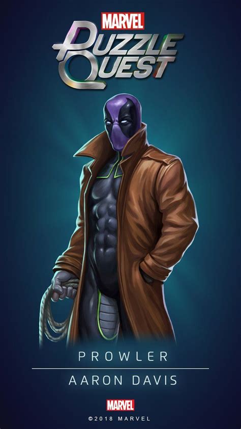 Prowler Aaron Davis 4 Stars Profile Face Marvel Puzzle Quest