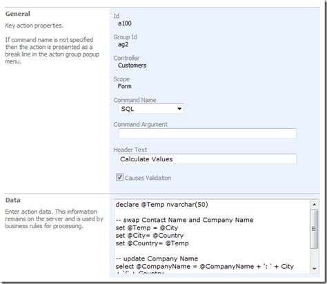 Code On Time Data Controllers Actions Sql Calculating Values