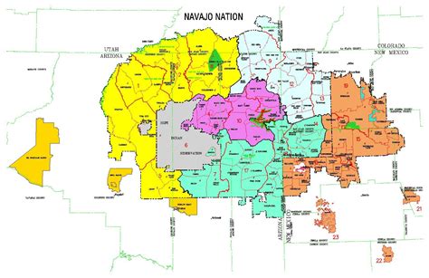 Navajo Nation Reservation Boundaries Map One For All
