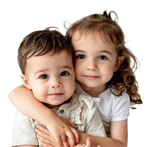 Cute Brother And Sister Pictures White Background 3d Clipart Brother