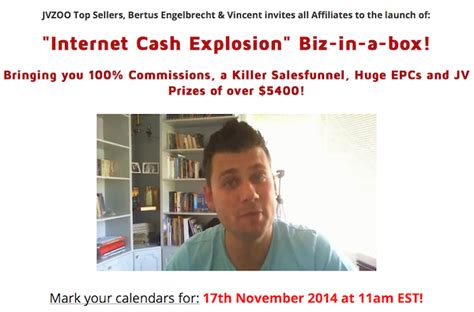 Bertus Engelbrecht Vincent Inter Internet Cash Explosion Affiliate Program Jv Invite More