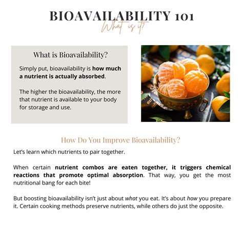 Improving Bioavailability