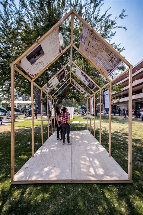 Premium Photo Exhibition Of Architecture In A Pavilion In The Form Of A Solid Pinewood House