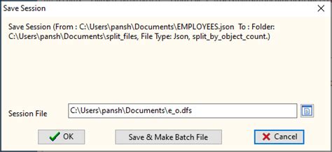 Split Big Data File To Smaller Files Saveload Session To Repeat Task