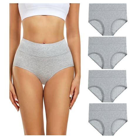 Wirarpa Womens Underwear High Waisted Full Coverage Cotton Briefs 4