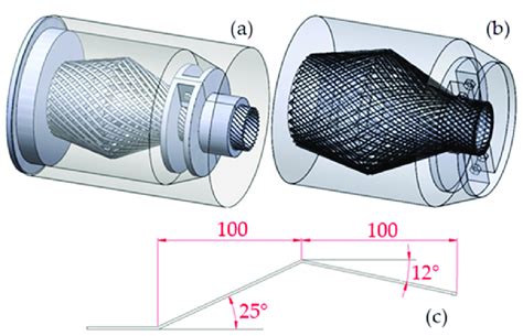 Geometric Models Used In Pouring Simulation A End Fitting Model B Download Scientific