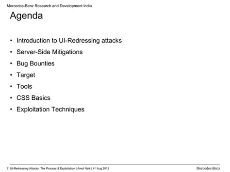 Ui Redressing Attacks The Process And Exploitation Ppt