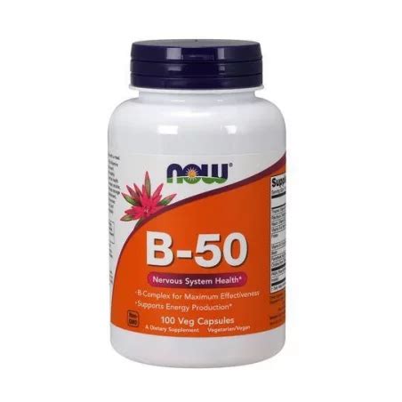 Now Foods Vitamin B 50 100kaps
