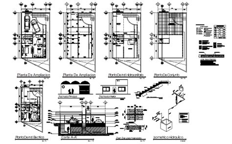 Residential House Elevation Section Floor Plan Constructive Structure