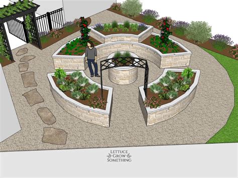 Circle Raised Garden Layout