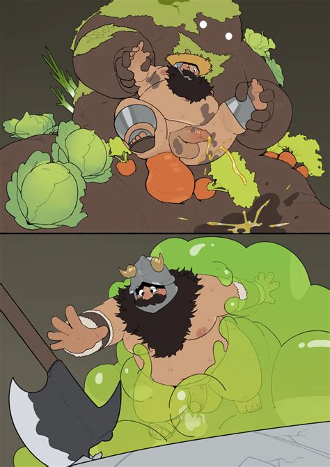 Rule 34 1boy Absurdres Anal Axe Bara Beard Big Belly Bound Cabbage