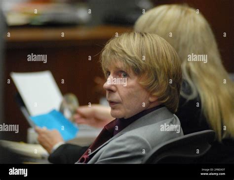 Phil Spector Looks Around During His Murder Trial At Los Angeles
