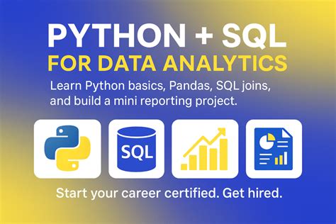 Python And Sql For Data Analytics Training