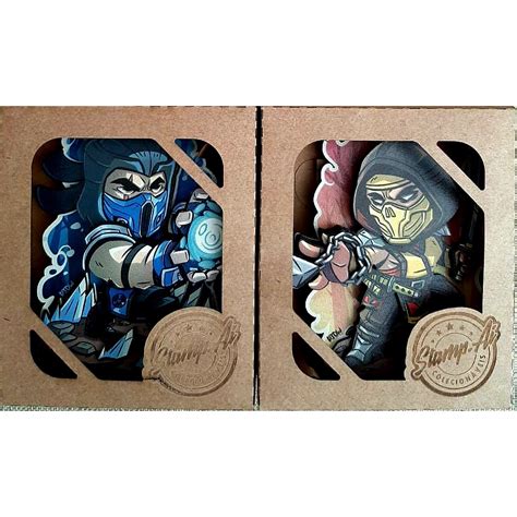 Miniatura 25d Mortal Kombat Sub Zero Scorpion Shopee Brasil