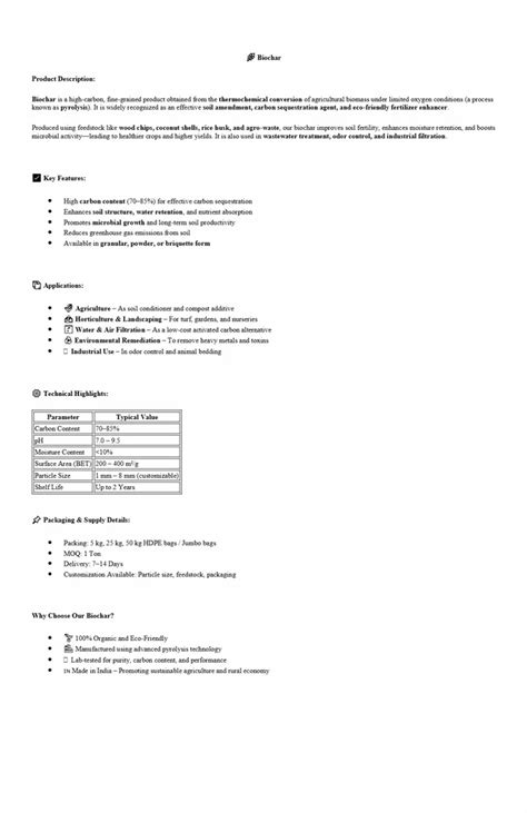 Black Biochar Packaging At ₹ 26kg Ghaziabad Id 2856606852033